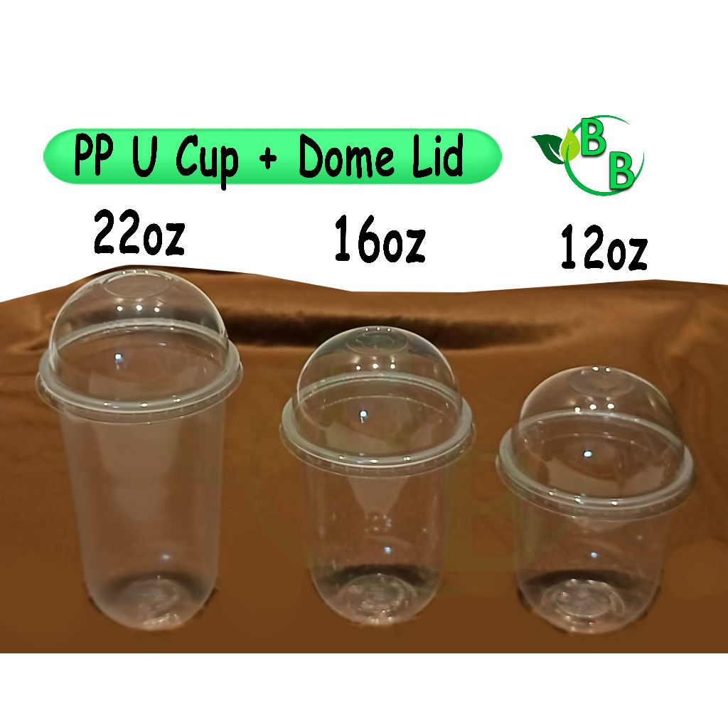 12oz/16oz/22oz PP U Cup/ Boba Milk Bubble Tea Cup/ Capsule Cup ...