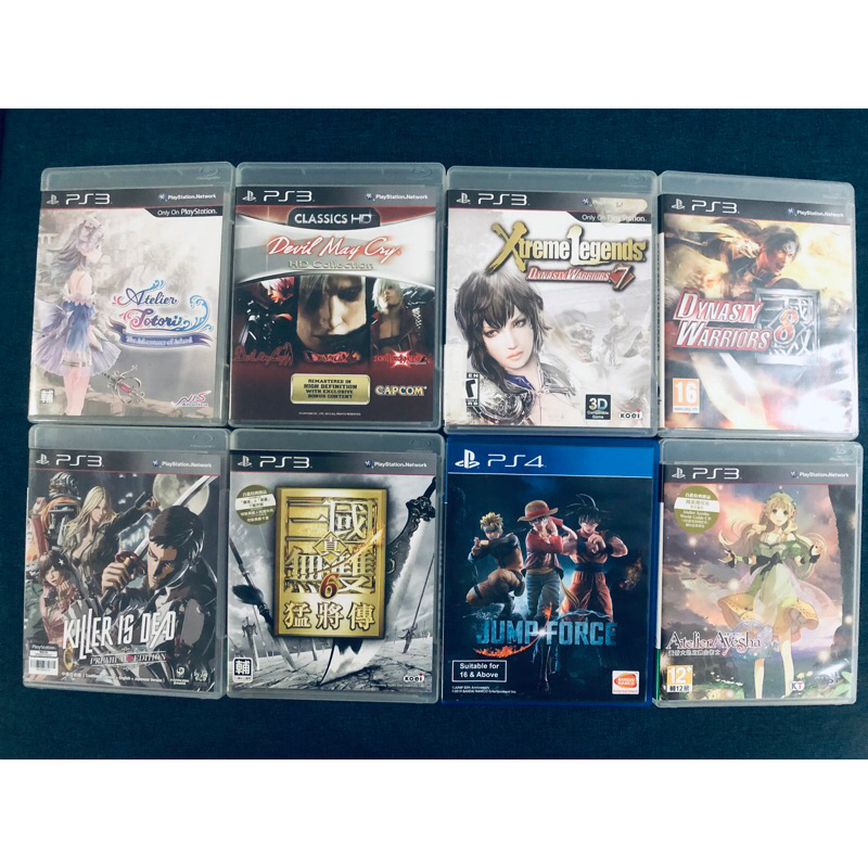 PS3 USED GAMES (ATELIER, DEVIL MAY CRY, DYNASTY WARRIORS, KILLER IS ...