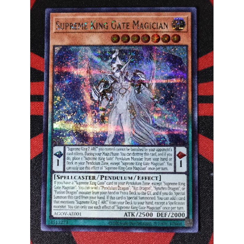 YUGIOH KONAMI AGOV-AE001Supreme King Gate Magician (Secret Rare/Super ...