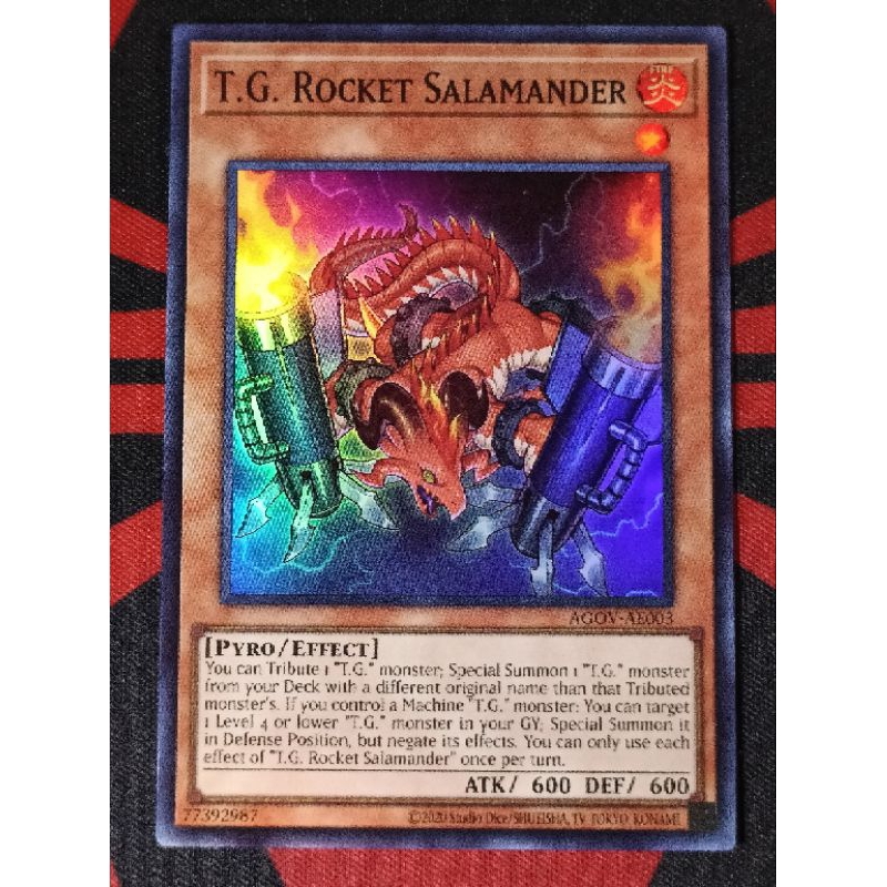 YUGIOH KONAMI AGOV-AE003 T.G. Rocket Salamander (Super Rare) | Shopee Malaysia