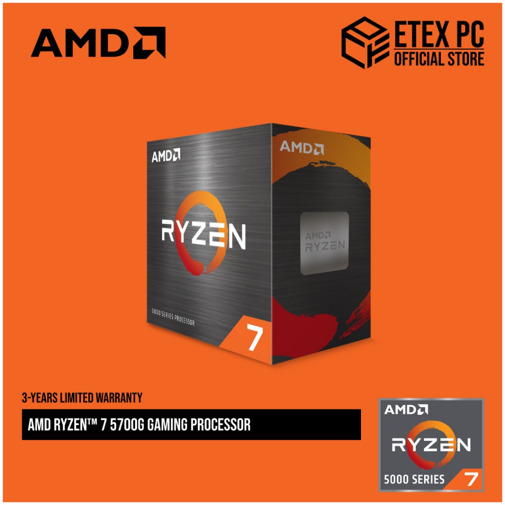 AMD Ryzen™ 7 5700G Gaming Processor Socket AM4 16MB Cache, Up to 4.6GHz ...