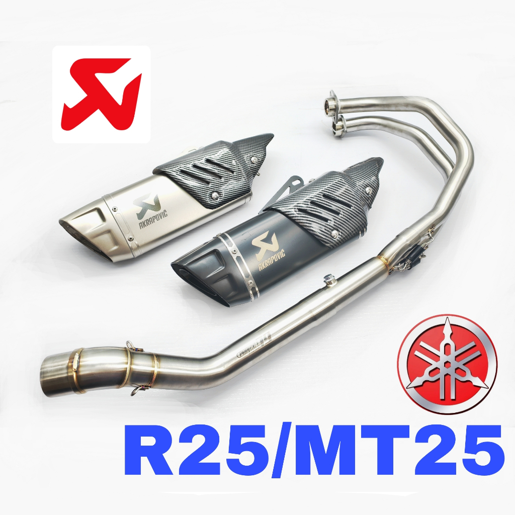Yamaha R25 / MT25 Akrapovic R1M Full System Exhaust Stainless Ekzos ...