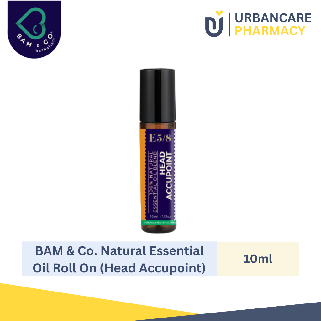 Bam & Co. Therapeutic Essential Oil Roll On (Head Accupoint) Headache ...