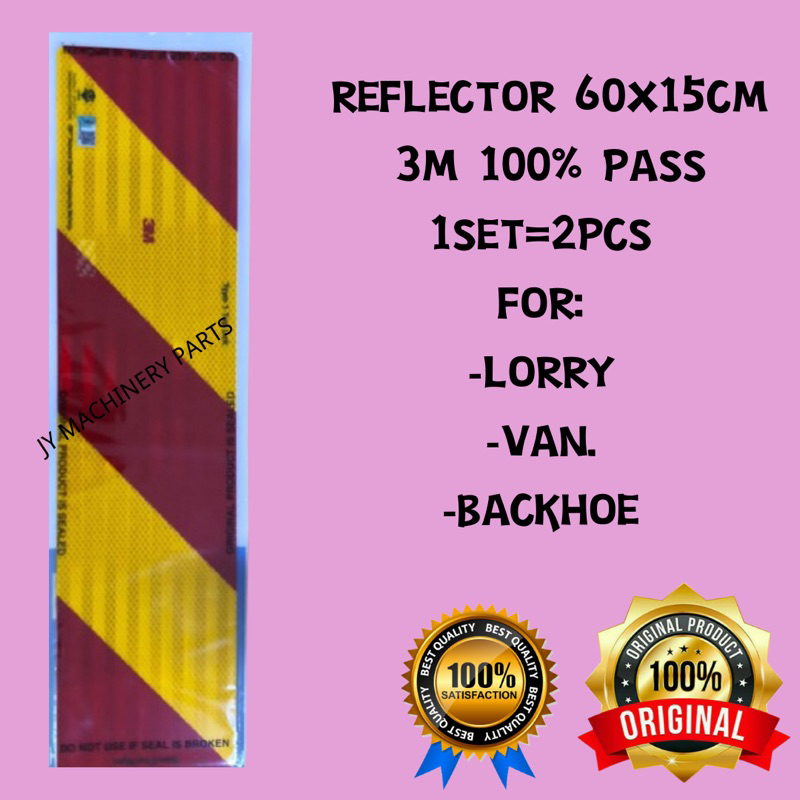 Original 1Pair 3M Diamond Grade Reflective Sticker With Sirim 100% JPJ ...