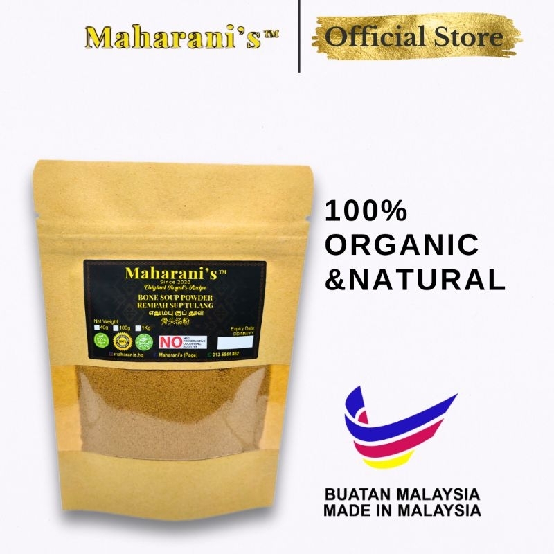 Maharani's Organic & Vegan Premium Bone Soup Powder/Serbuk Sup Tulang ...