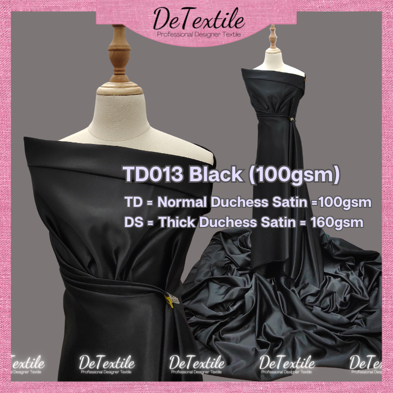 DeTextile Heavy Premium Duchess Satin Bridal Satin Fabric for Wedding ...