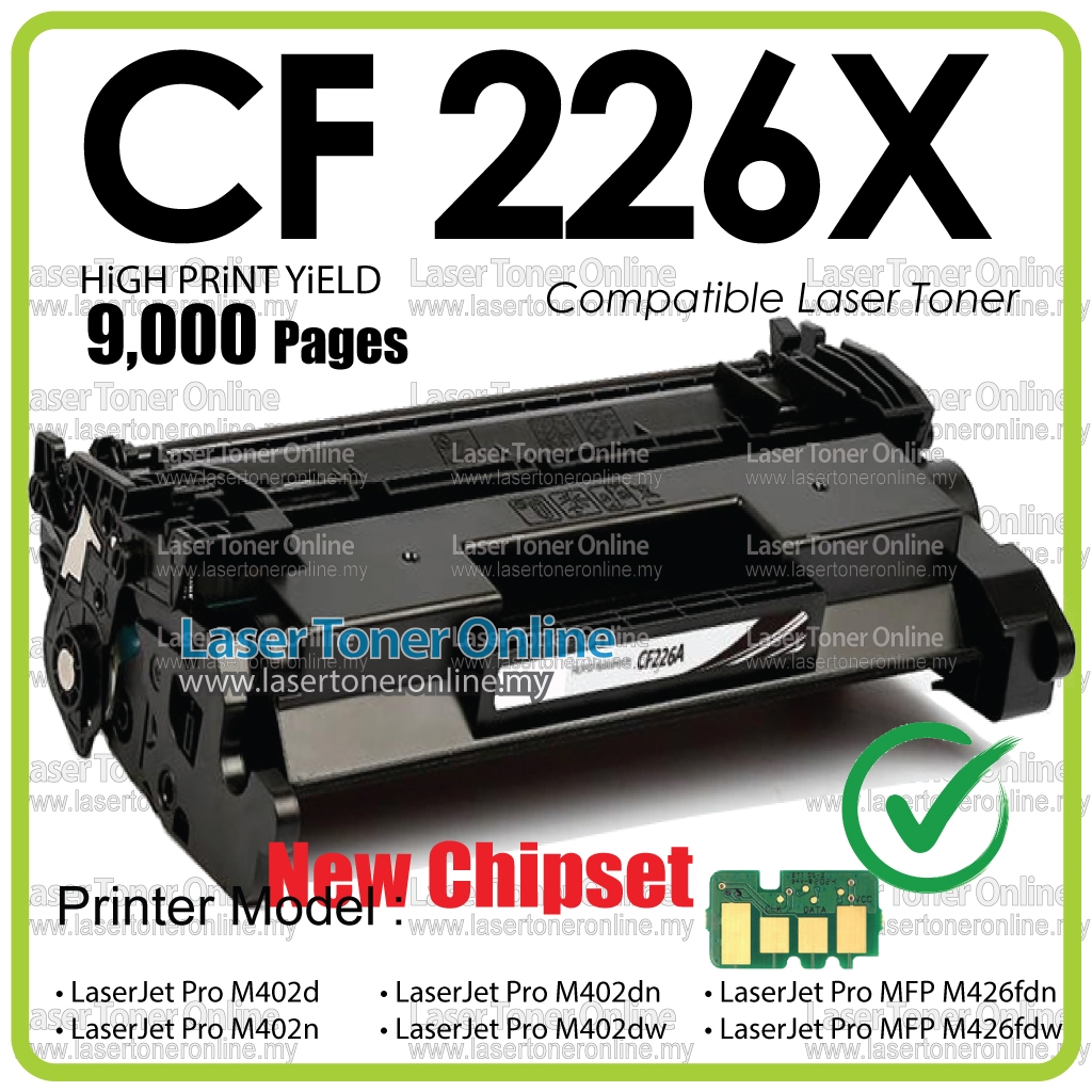 Compatible to HP CF226X CF 226X 26X HP26X HP LaserJet Pro M402n M402dn ...