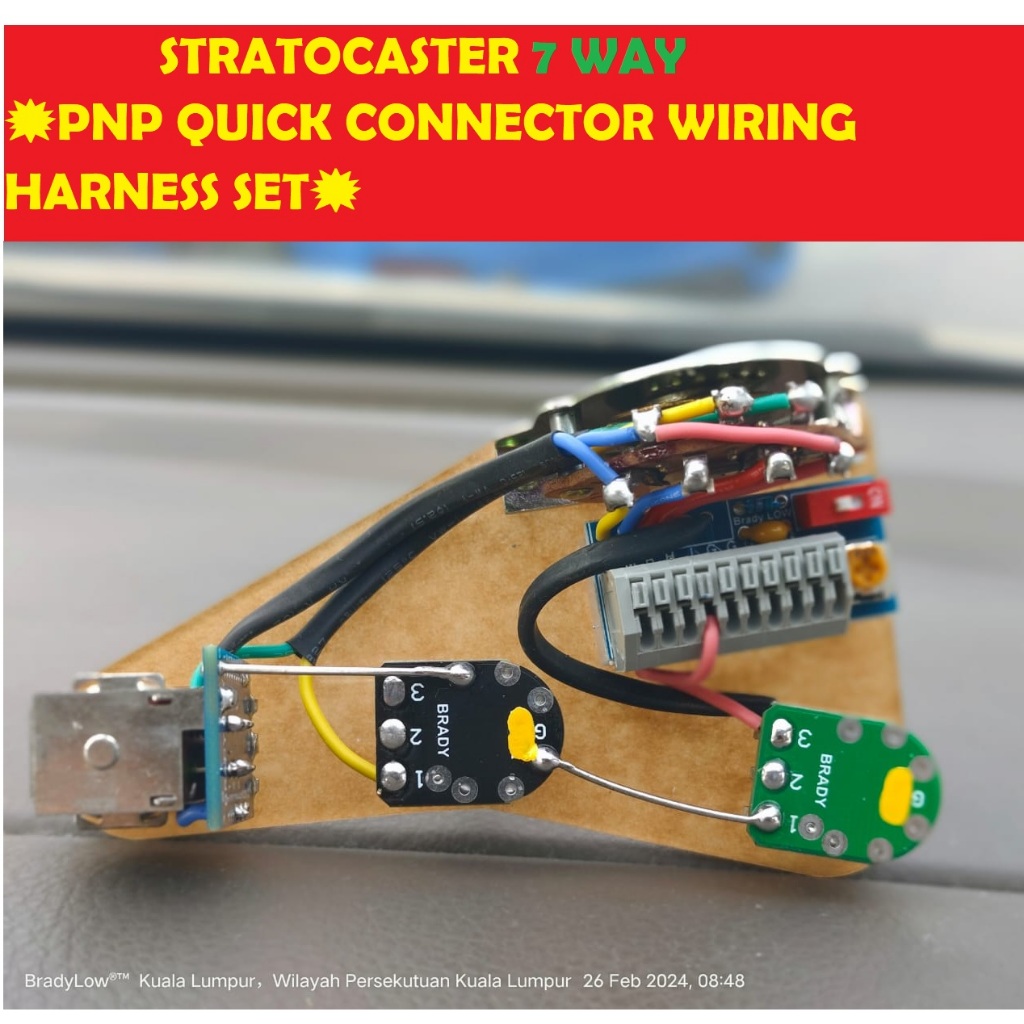 💥PNP 💥 STRATOCASTER 7 WAY QUICK CONNECTOR WIRING HARNESS SET💥 | Shopee ...