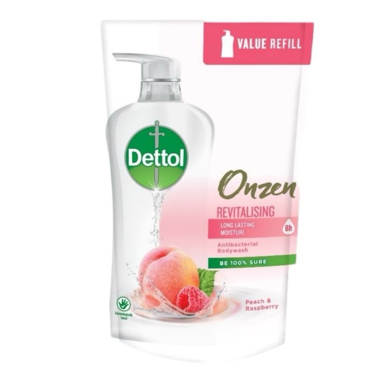 (CLEARANCE) Dettol Onzen Shower Gel/Antibacterial Body Wash Onzen Refill Pouch Revitalising(500g ...