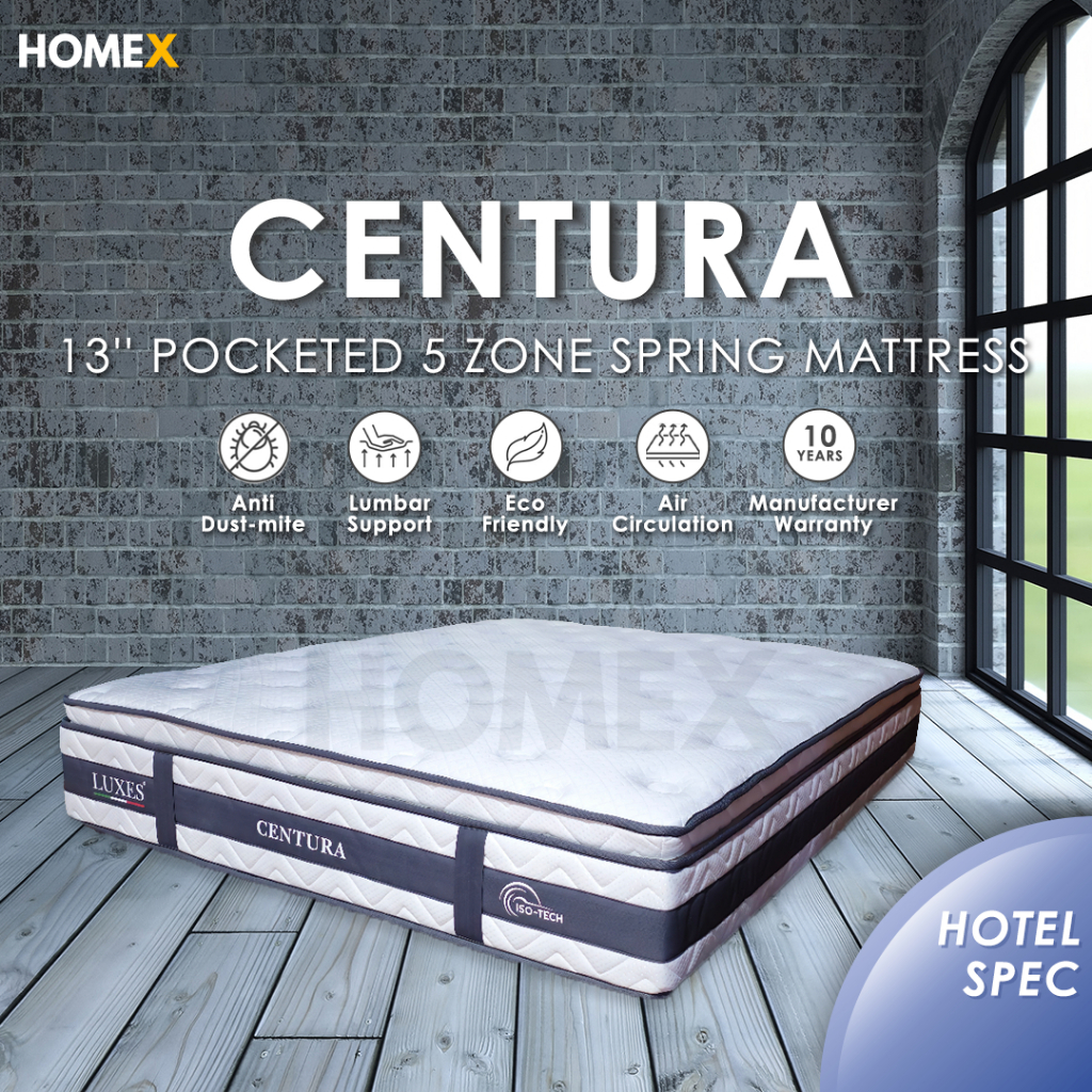 READY STOCK HOMEX Single Tilam Queen Mattress Bujang Spring Back ...