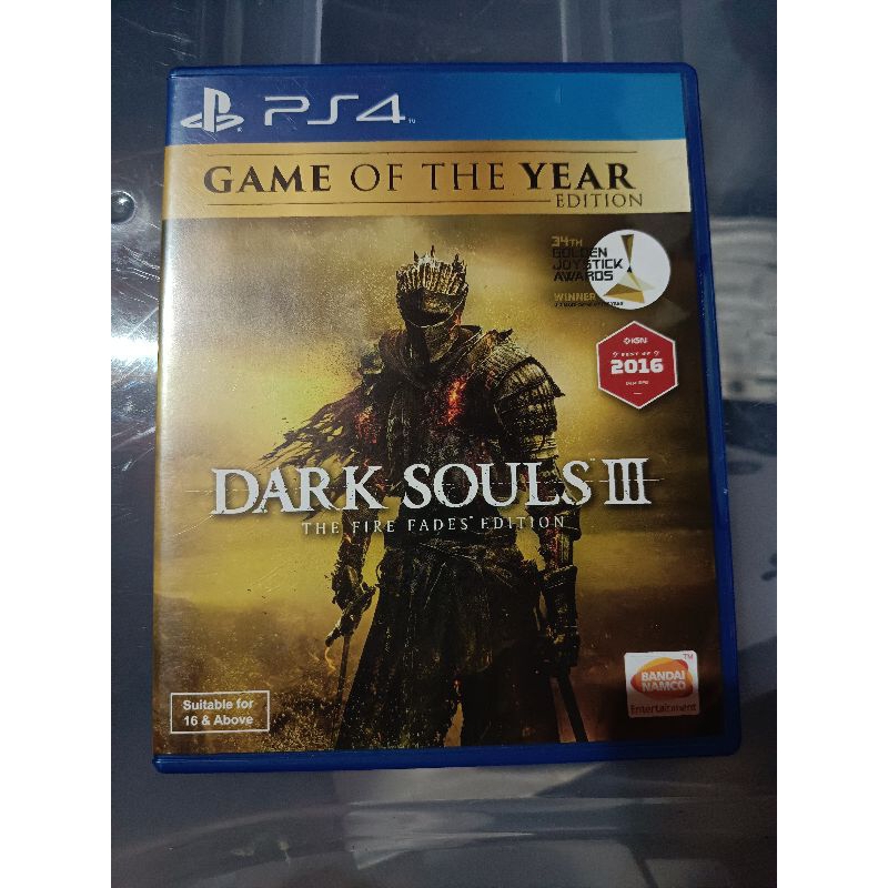 Dark souls 3 + the fire fades edition + game of the year ps4 used disc ...