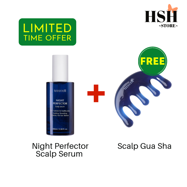 [treecell] Night Perfector Scalp Serum 100ml (Exp:10/25) + Free Scalp Gua Sha 1pcs | Shopee Malaysia