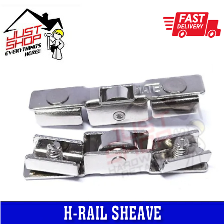 Rail Sheave Roller With Ball Bearing/Roda Pintu Sliding Kaca | Shopee ...