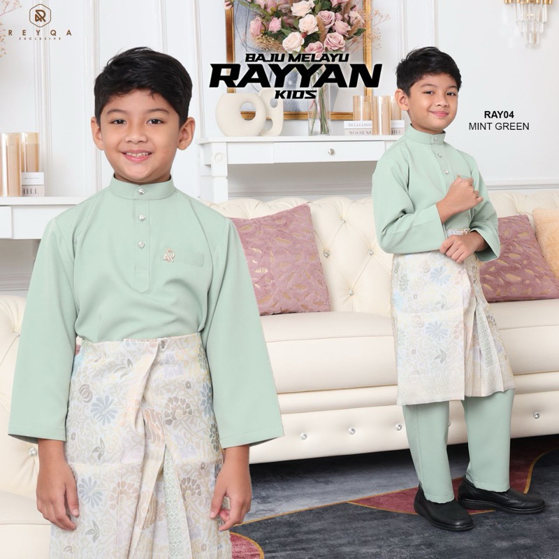 BAJU MELAYU RAYYAN KIDS KANAK-KANAK SET SEDONDON FAMILY RAYA 2024 ...