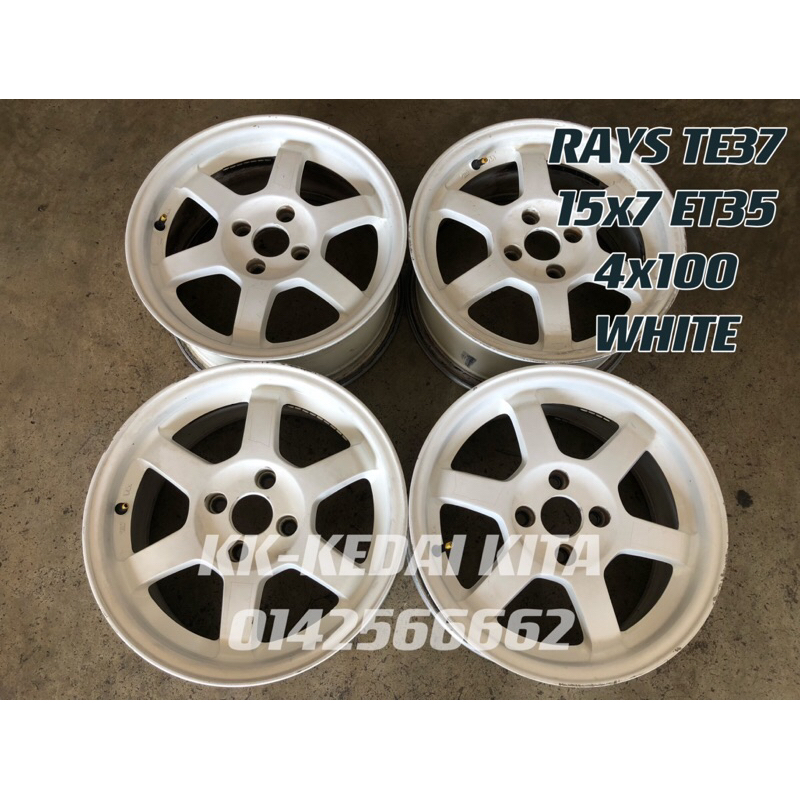 USED RIM RAYS TE37 15 INCHI | Shopee Malaysia