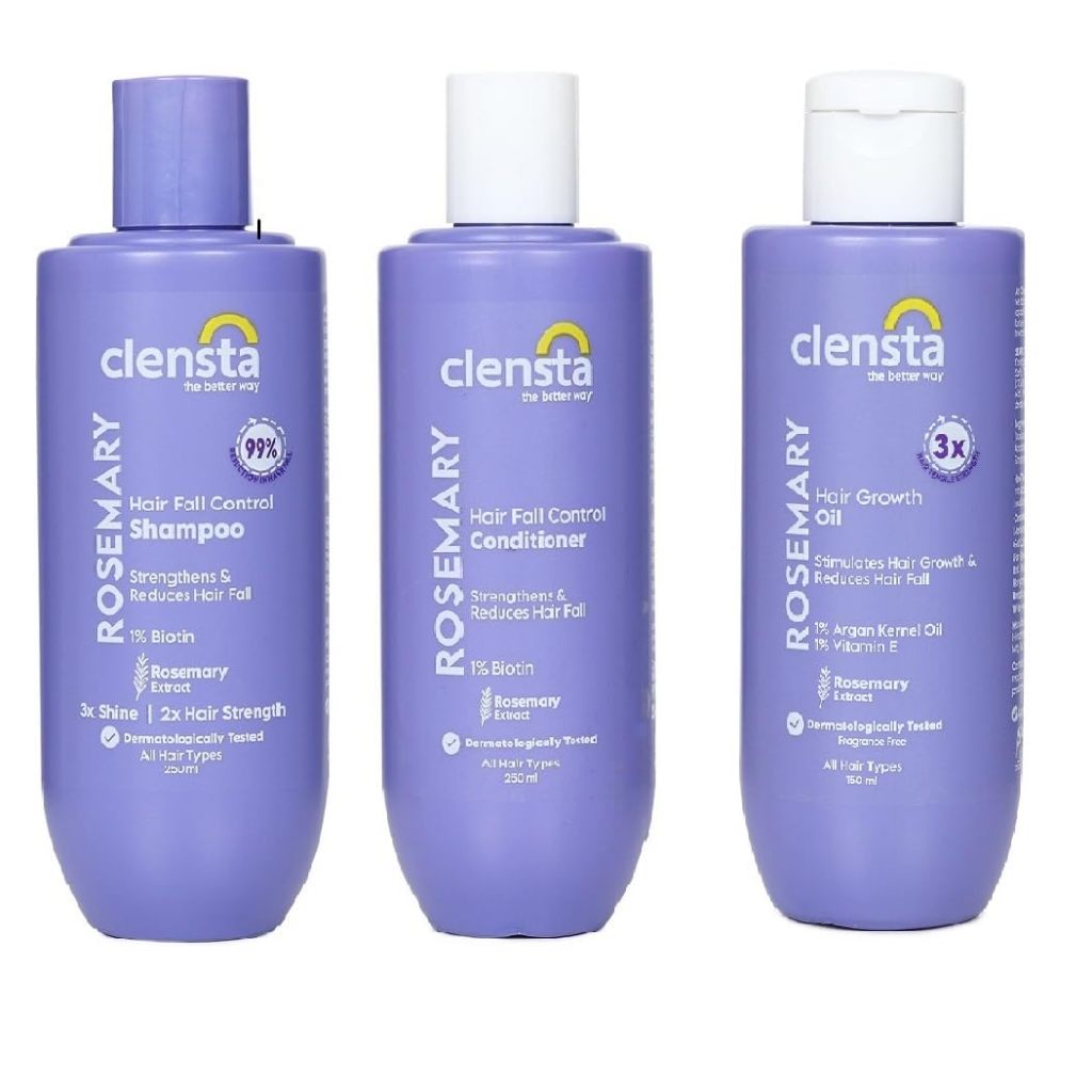Clensta Rosemary Anti Hair Fall Spa Kit (Hair oil 150 ml + Shampoo ...