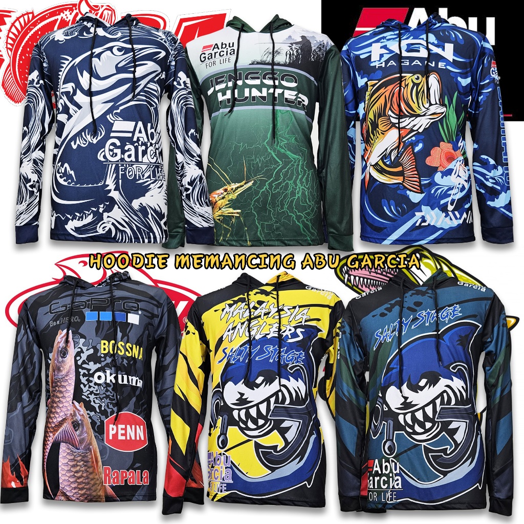 BAJU HOODIE JERSEY MEMANCING IKAN, LONG SLEEVE SWEATER | SIZE M-XL ...