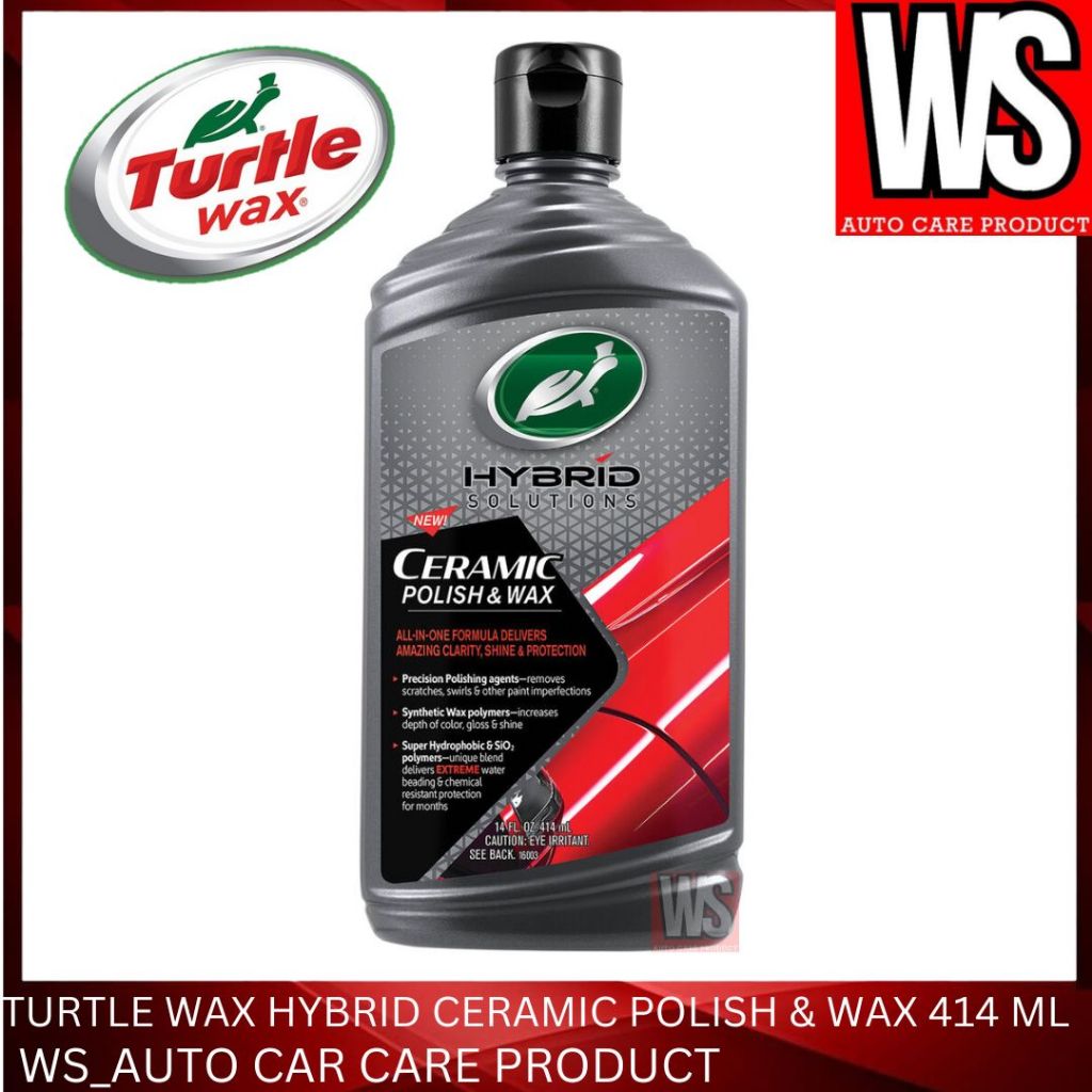 Turtle Wax Hybrid Ceramic Polish & Wax 414 ML | Shopee Malaysia