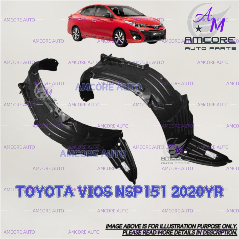 TOYOTA VIOS NSP151 2020YR - FENDER INNER COVER / FENDER SEAL / DAUN PISANG / BANANA LEAF ...
