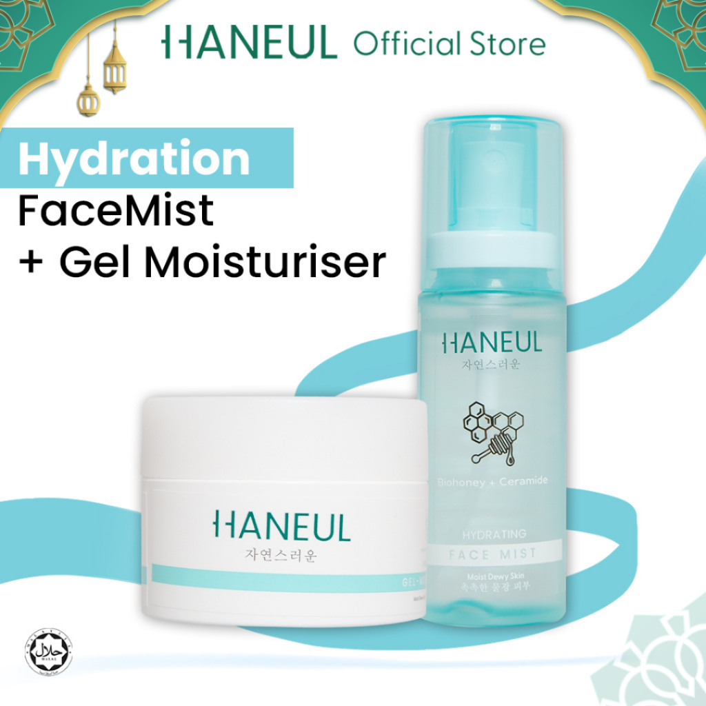 HANEUL Dewy Radiance Duo: Hydrating Face Mist (50ml) & Gel-Moisturizer ...