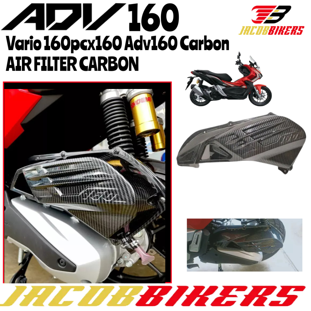 HONDA ADV 160 VARIO 160 PCX 160 2022 Carbon Fiber Air Filter RADIATOR ...