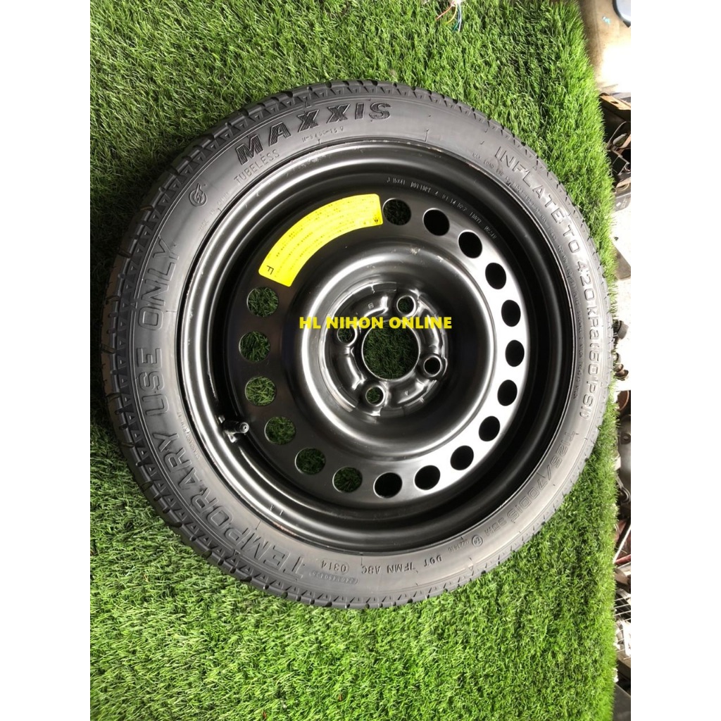(USED)Tayar spare tire spare tyre T125/70D15 95m Honda Toyota Myvi Alza ...