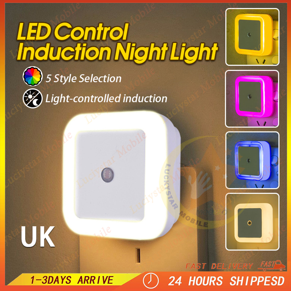 LED Intelligent Night Light Lampu Tidur Automatic Light Control Sensor ...