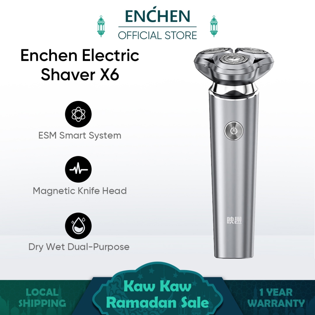 Enchen Electric Shaver X6 3D Floating Shaver Man Magnetic Suction Razor ...