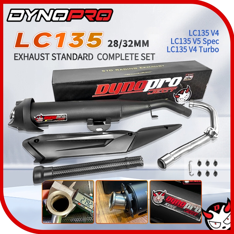 Dynopro 28MM 32MM Exhaust Pipe LC135 V4 V5 Cutting Standard LC V4 Turbo ...