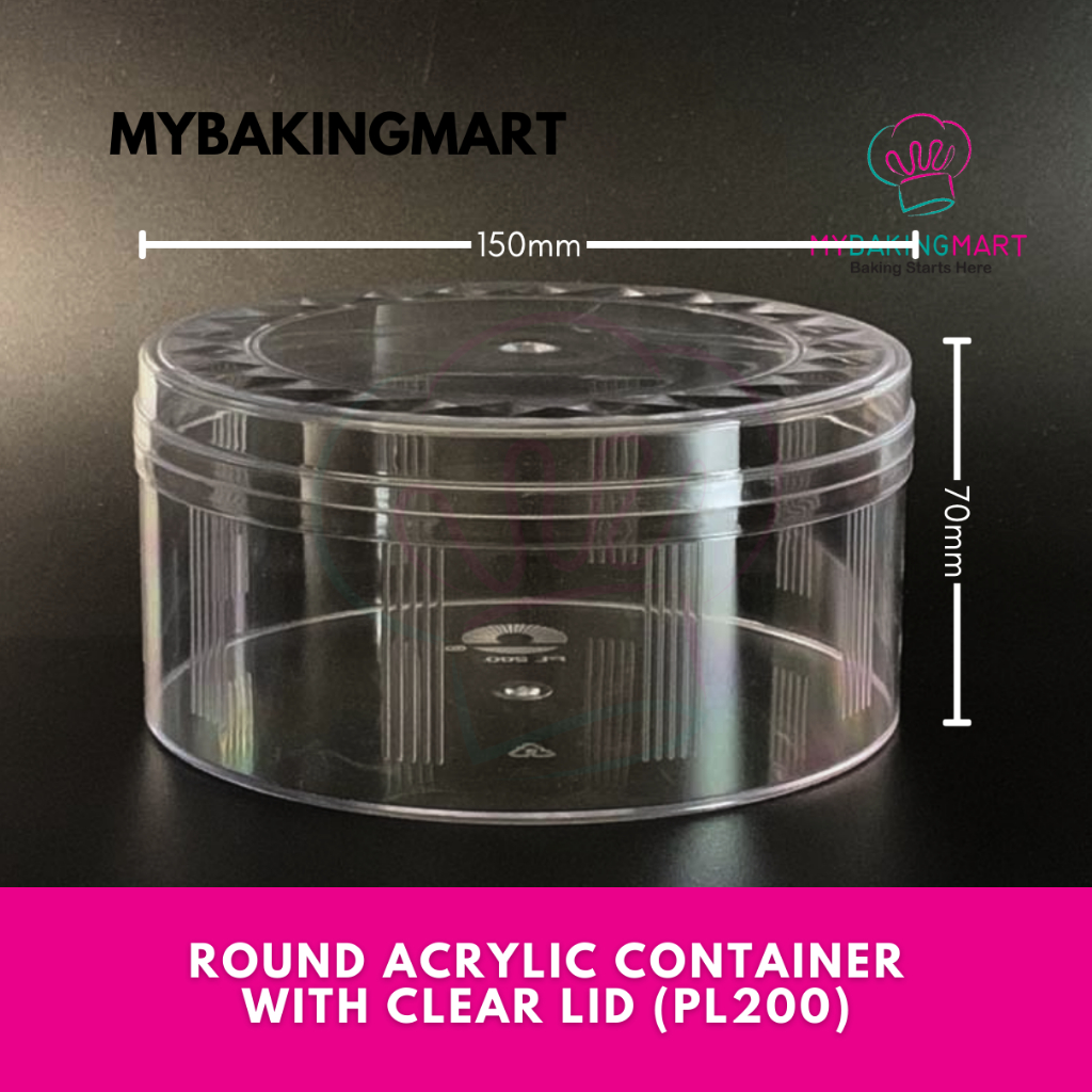 Acrylic Container Food Container - Balang Plastic Bekas Biskut Raya ...
