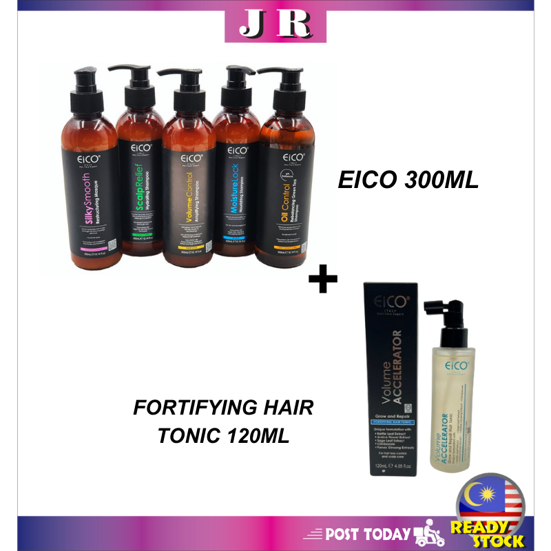 JR readystock !! eIco hair care expert shampoo 300ml + fortifying hair tonic 120ml | Shopee Malaysia