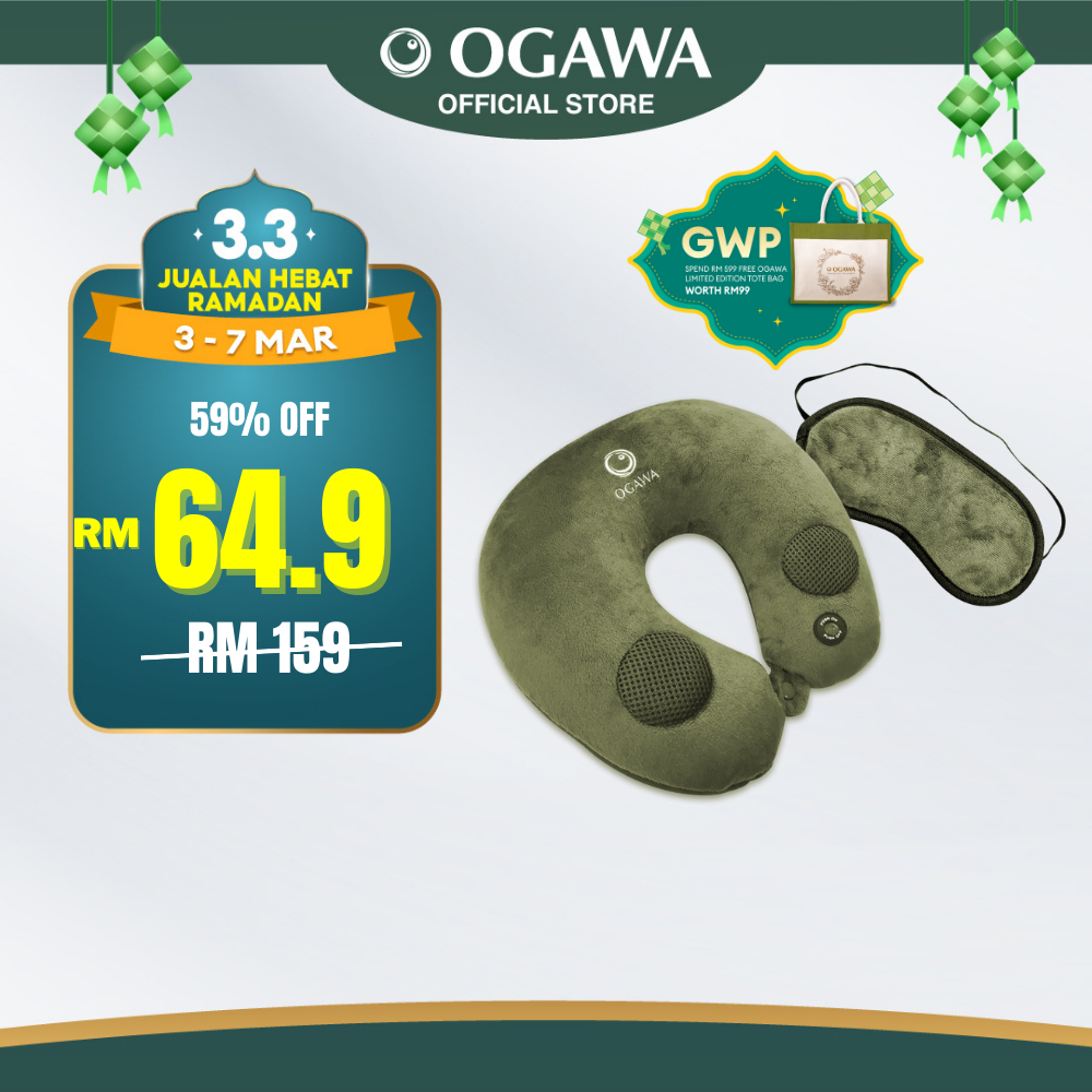 [3.3] OGAWA Tinkle-X Music Vibration Massage Pillow and Sleep Eye Masks ...