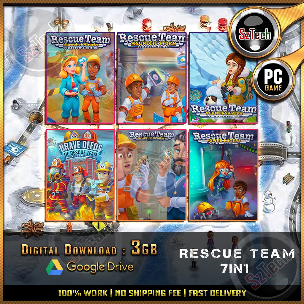 Rescue Team - 7 IN 1 [PC GAME] 🔥 [ DIGITAL DOWNLOAD] 🔥Classic Games🔥 ...