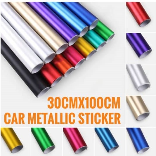 Car Sticker Decal Metallic Chrome Sticker Wrapping Side Rear View ...