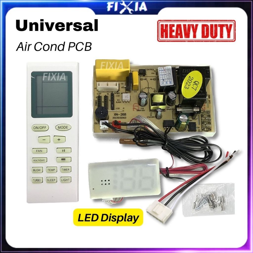 Heavy Duty Universal Air Conditioner (1-1.5HP) PCB Board XN-268 w ...