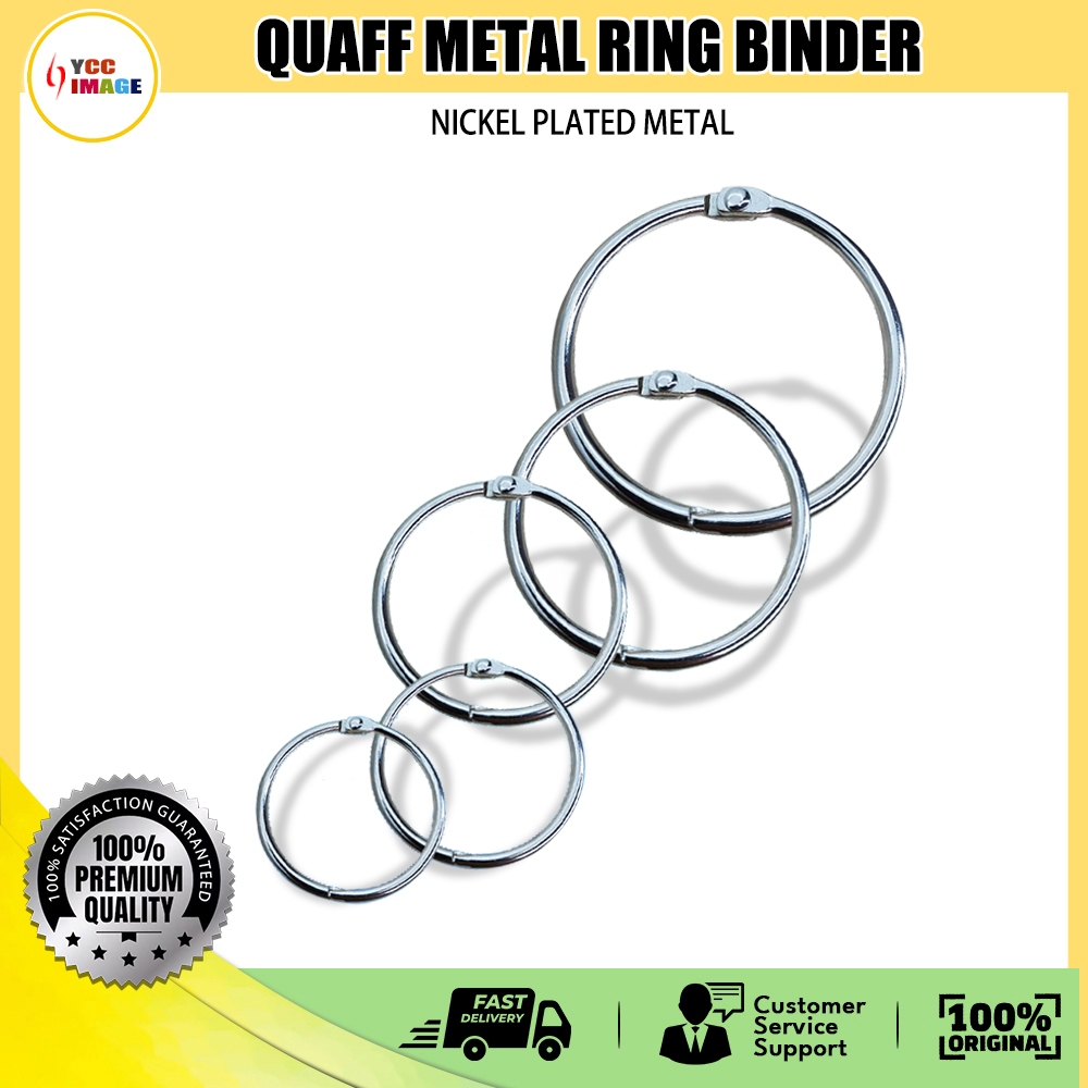 QUAFF Card Ring Paper Book Rings Binding Ring Binder Ring Key Ring - 1 ...