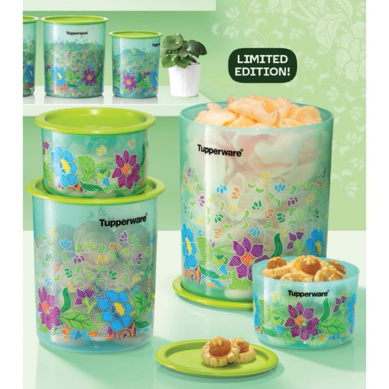 Tupperware batik one touch canister | Shopee Malaysia