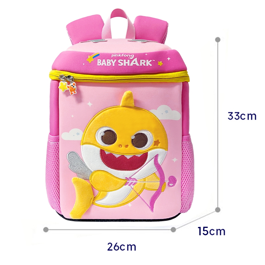 Kidztime Kids Children Baby Shark Design Barrel Backpack Preschool ...