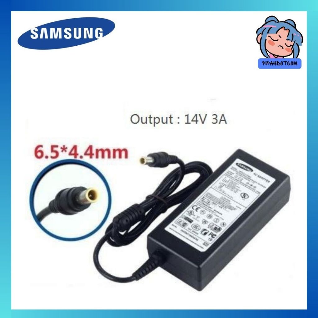 SAMSUNG 14V 3A AC DC Power Adapter Laptop Charger free power cord ...