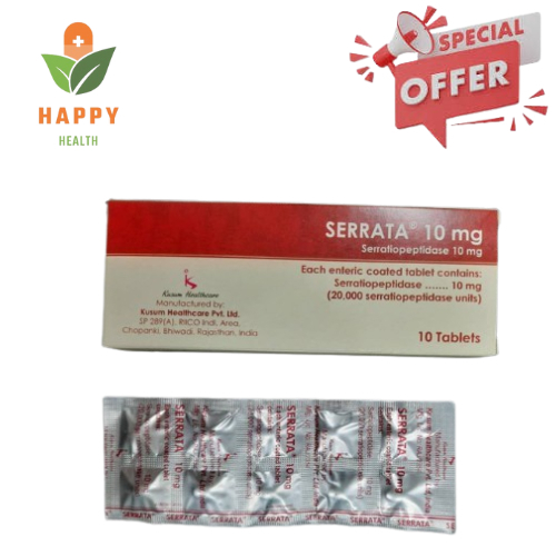 [ Exp 6/2027 ] SERRATA TABLET 10MG 10'S (UBAT SURUT BENGKAK) | Shopee ...