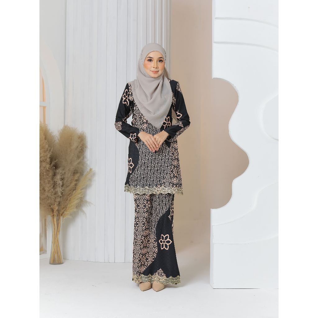 BAJU KURUNG BOONGA MUSLIMAH SULAM RAYA 2024 DUBBI SUTRA BATIK SULAM ...