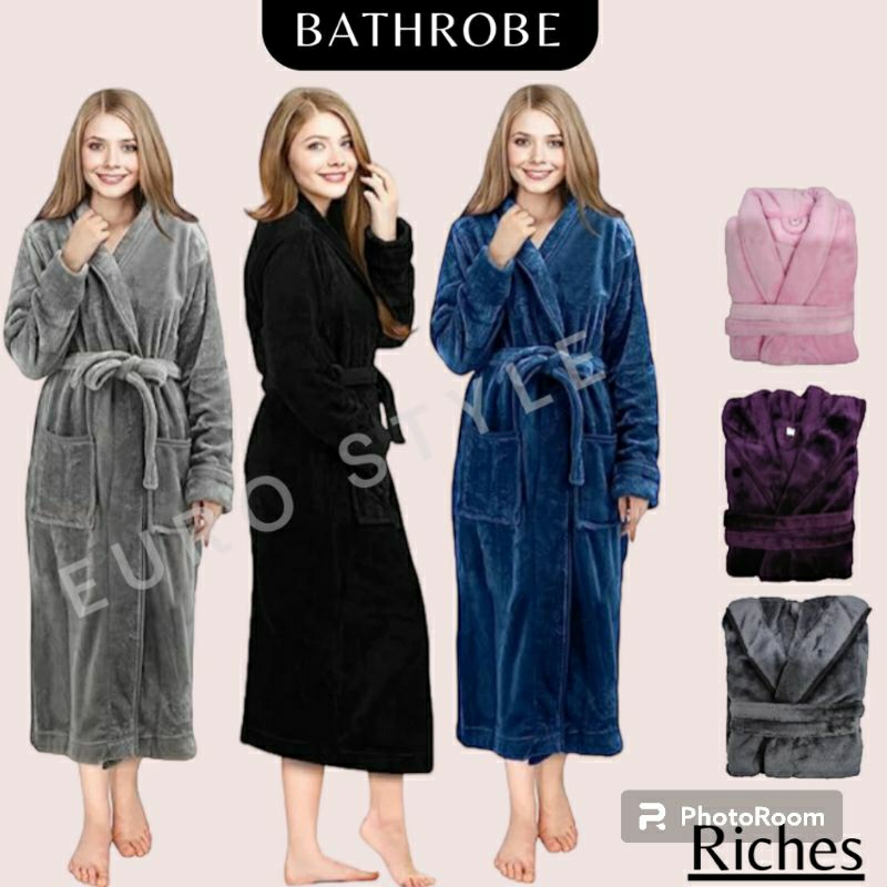 [𝐁𝐀𝐓𝐇 𝐑𝐎𝐁𝐄𝐒] Unisex Bath Robes Soft Bath Robes Soft Hotel Bath Robes ...
