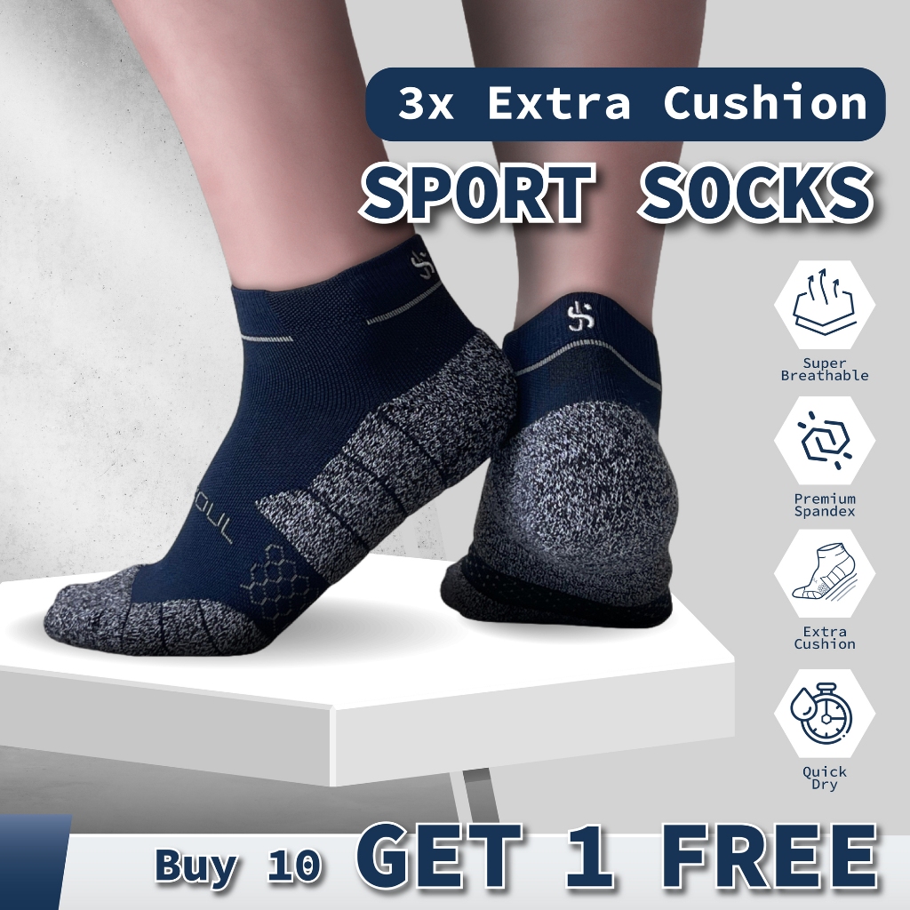 🔥New Launch Sport Socks🔥Cushion Socks Ankle Socks Women Work Socks Men ...