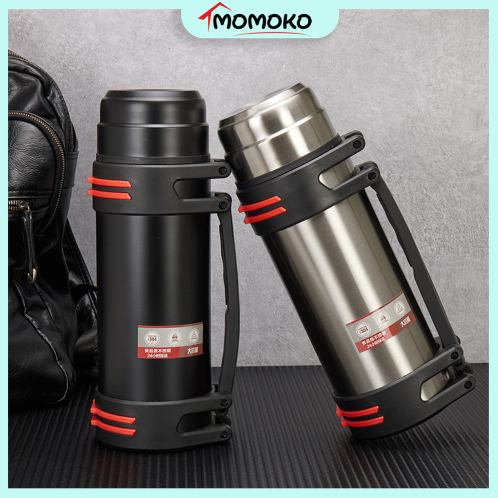 2000ML Travel Thermos Bottle Stainless Steel Water Cup Insulated Vacuum Flask Botol Air Tahan ...