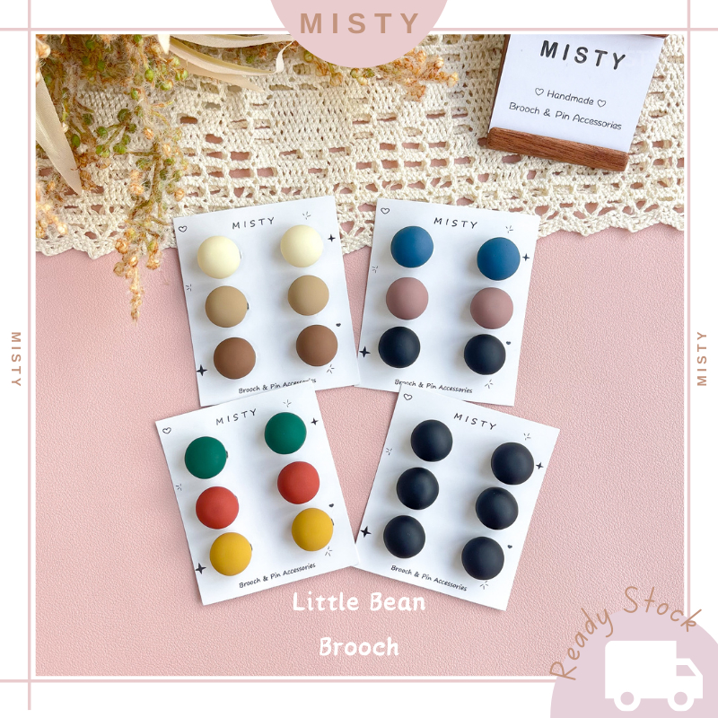 MISTY I Little Bean Kerongsang Dagu Sesuai Kulit Sensitif Pin Tudung ...