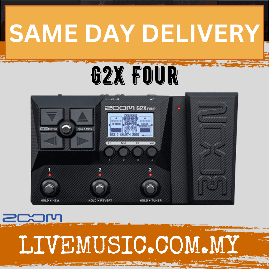 Zoom G2X Four Multi-effects Processor with Expression Pedal (G2XFour ...