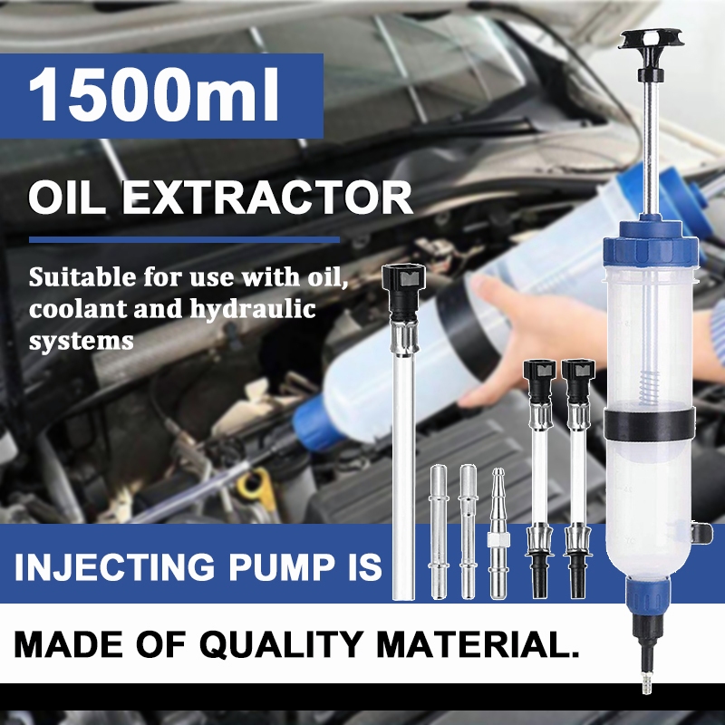 500cc/1500cc Car Oil Fluid Extractor Fuel Transfer Filling Sy-ringe Car ...