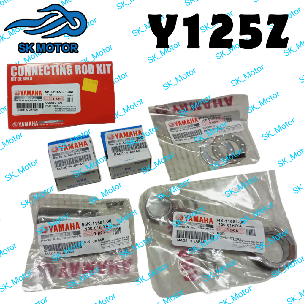 TKRJ Yamaha Y125Z Y125ZR 125Z 125ZR Y125 Original Connecting Rod Set Con Rod Conrod Kit 5BU ...