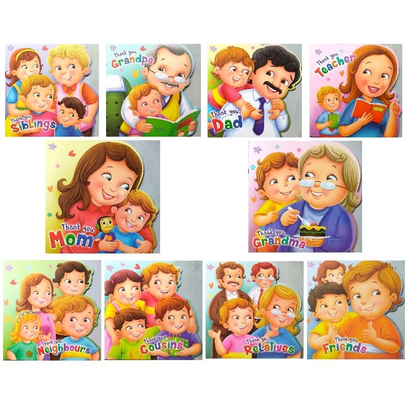 Thank You series to mom dad granny siblings cousins neighbours friends ...