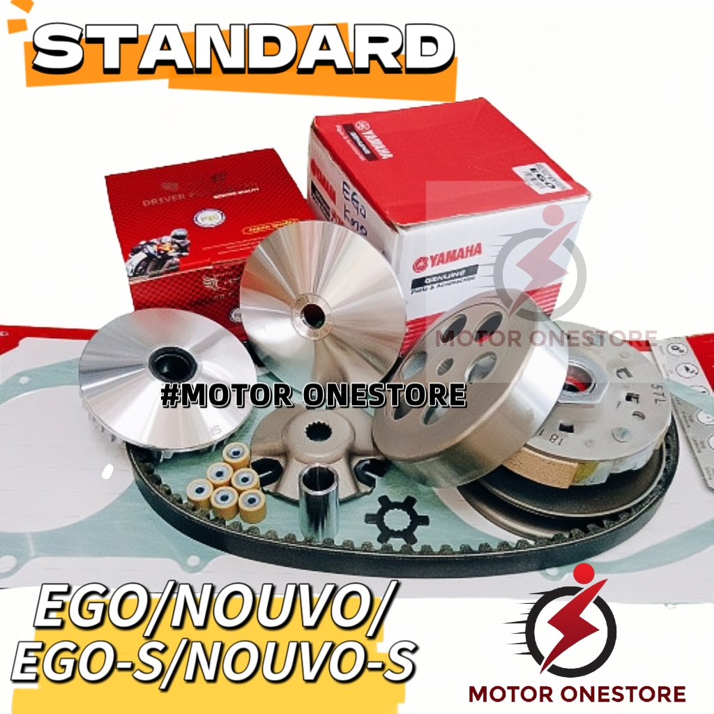 Pulley set Ego Egos Nouvo Nouvo s Front Rear Pulley with Roller, Belt, Housing RACING 11G ...